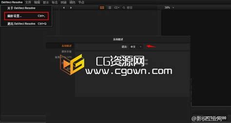 davinci resolve 11 达芬奇中文与英文版切换设置教程 影视工业网 幕后英雄app