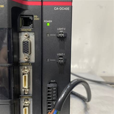 Keyence CV X420A Controller With CA DC40E Intuitive Vision System