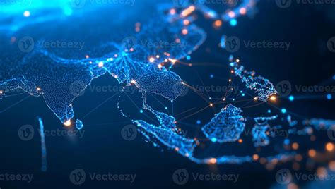 A Digital Representation Of Asia With Interconnected Networks 58184686