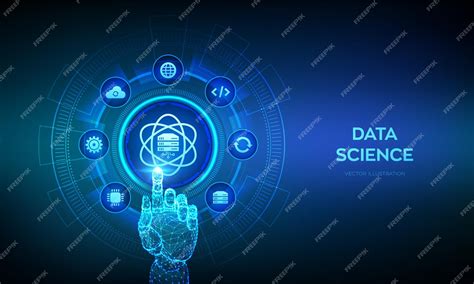 premium vector data science computer science technology concept deep