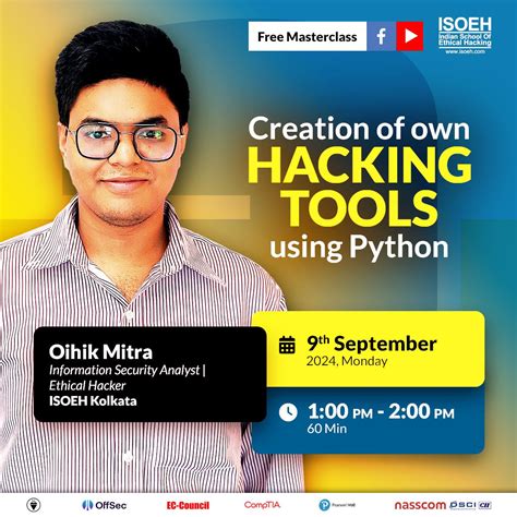 Isoeh Siliguri On Linkedin Python Hackingtools Webinar