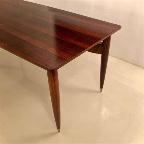 In The Style Of Carlo Mollino Mid Century Rosewood Italian Dining Table