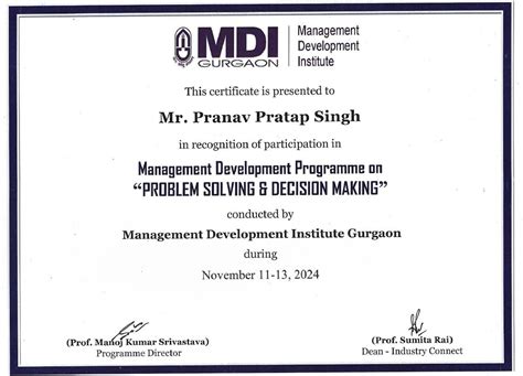 Leadershipdevelopment Problemsolving Decisionmaking Continuouslearning Mdigurgaon Pranav