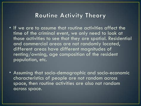 Routine Activity Theory