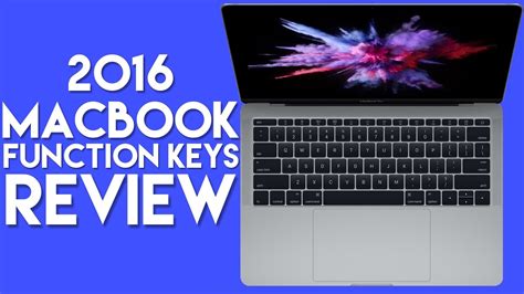2016 Macbook Pro Function Keys Review Youtube