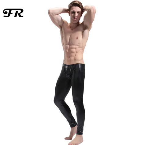 Buy Fr New Mens Shiny Stretch Faux Leather Pantssexy
