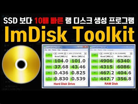 SSD 보다 10배 빠른 램디스크 생성 프로그램 ImDisk Toolkit 인포헬풀