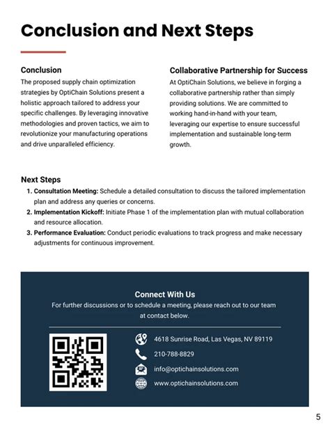 Supply Chain Optimization Proposal Template Venngage