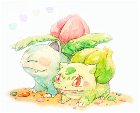 Bulbasaur And Ivysaur Pokemon Drawn By Momo Hrmgr Danbooru