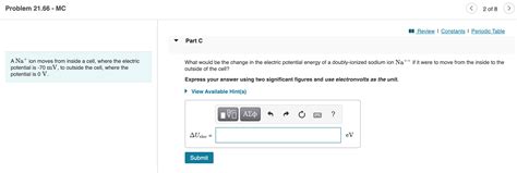 solved problem 21 66 mc 2 of 8 review constants