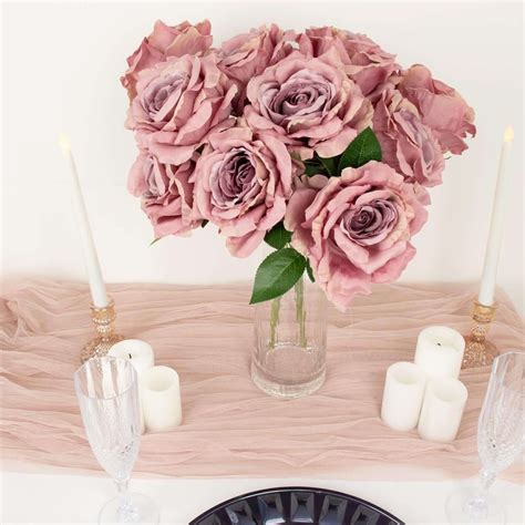 Dusty Rose Flower Bouquet Elegant Wedding Flower Bouquets Bridesmaid