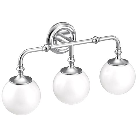 The Granite Group Yb0563ch Moen Colinet Three Globe Lavatory Light Chrome