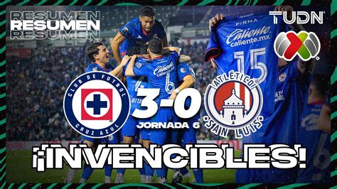 Resumen Y Goles Cruz Azul 3 0 Atl San Luis Cl2024 Liga Mx J6