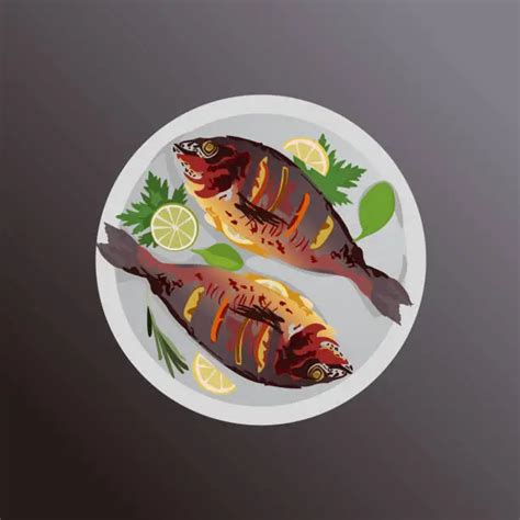 Fried Fish Royalty Free Stock Svg Vector And Clip Art