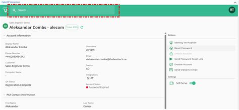 Switching User For Connectwise Manage Service Ticket Cyberqp