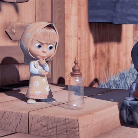 Pin On Masha Y El Oso Masha And The Bear Broken Wings Bear