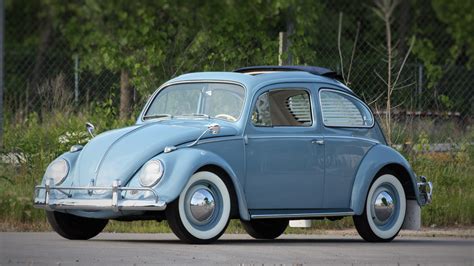 1958 Volkswagen Beetle Rag Top Comprehensive Restoration Lot T242 1
