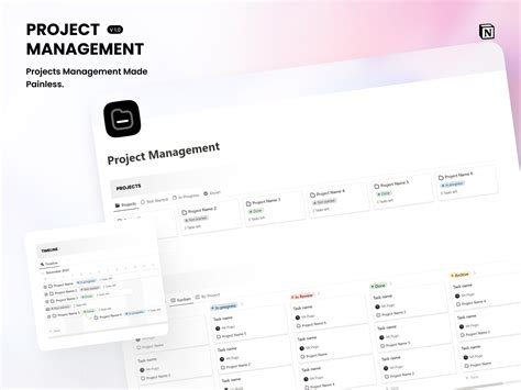 Free Notion Project Management Template Best Notion Templates For