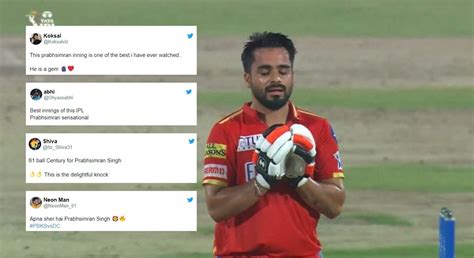 He Is A Gem Fans Erupt As Prabhsimran Singh Smashes His Maiden IPL