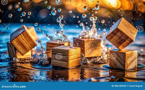 Understanding Hydrolysis Wooden Cubes Showcase Chemical Decomposition