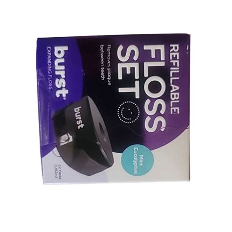 Burst Dental Floss Set Mint Eucalyptus 96ft