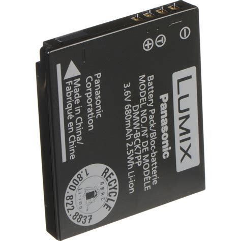 Panasonic DMW BCK7 Lithium Ion Battery 680mAh DMW BCK7 B H