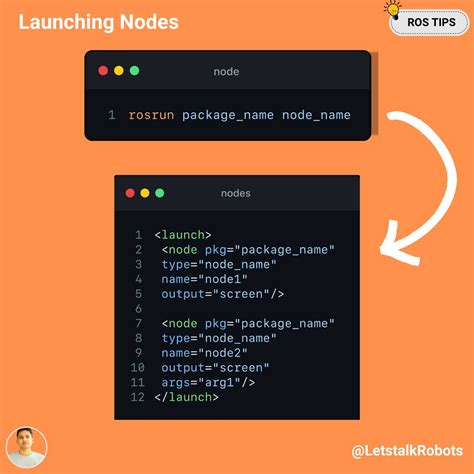 Ros Quick Tip Launch Nodes With Launch Files Mayur H Posted On The