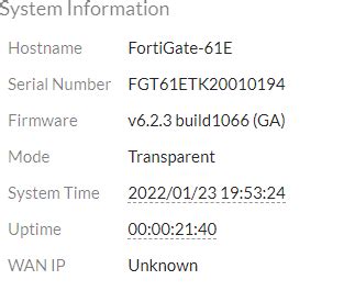Fortigate Guide Transparent Mode Sains Technology