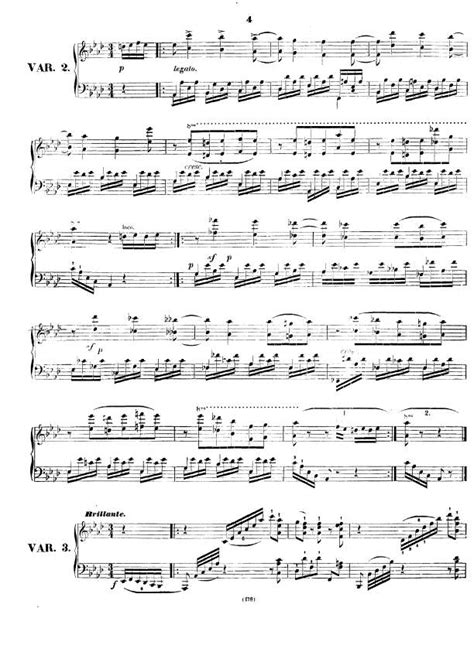维也纳圆舞曲主题变奏曲 Op12 Variations On A Viennese Waltz Op12钢琴谱 Czerny Carl