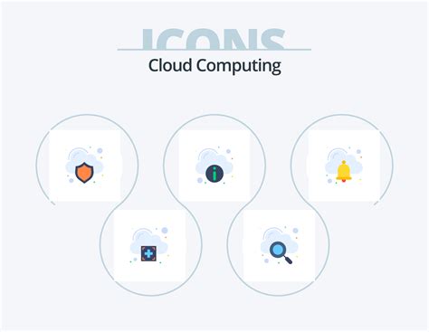 nube informática plano icono paquete icono diseño nube arriba nube servidor nube
