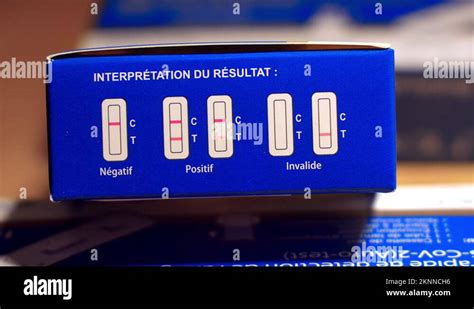 side part of a flowflex autotest self diagnosis test box to detect