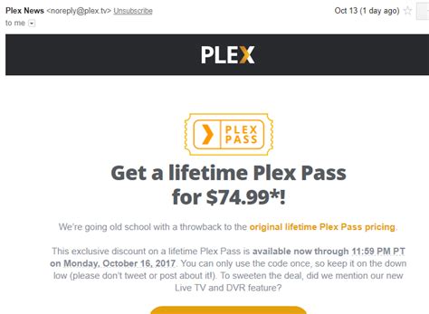 Plex Pass Lifetime Subscription Worth It Neogaf