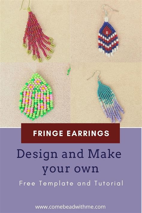 Beaded Fringe Earrings Tutorial Free Pattern Artofit