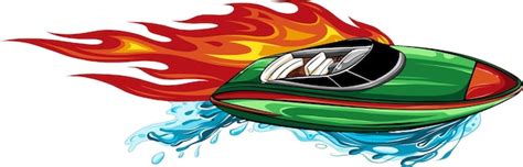 Premium Vector Speedboat Flat Vector Isolated Icon