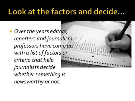 What Makes Something Newsworthy