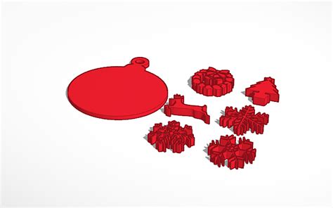 3d Design Ornament Template Tinkercad