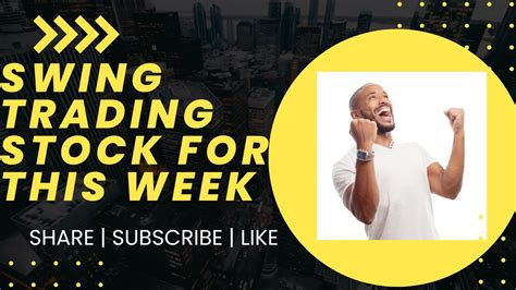 Swing Trading Stock For The Week Youtube