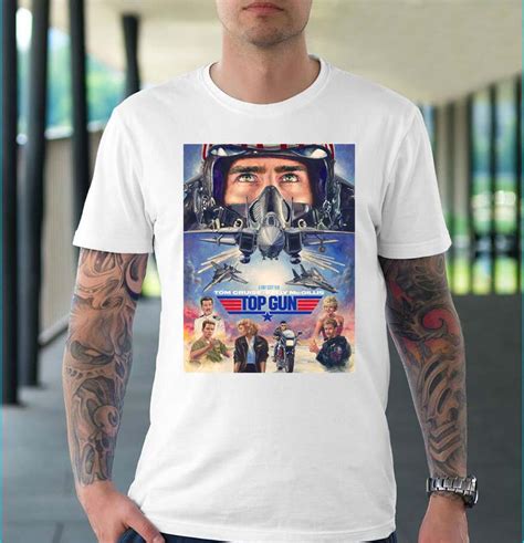 Top Gun Maverick Poster Classic T Shirt Rever Lavie
