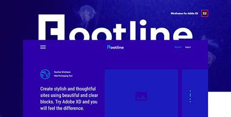 Rootline Wireframe Web UI Kit By EvathemeMarket ThemeForest