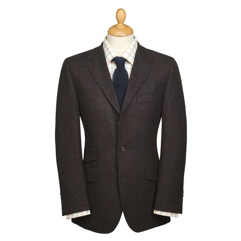 Chocolate Derry Irish Donegal Tweed Jacket Mens Country Clothing