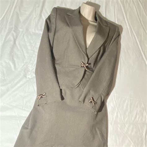 Tahari Asl Skirts Tahari Asl Suit Peplum Blazer Ruffle Hem Skirt