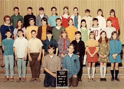 Retro Class Photo Vintage School School Photos Sherman