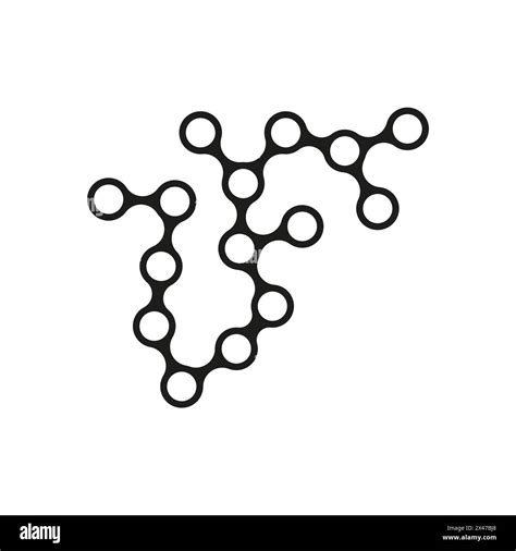 Molecular Bonds Illustration Connected Circles Abstract Vector Scientific Structure Symbol