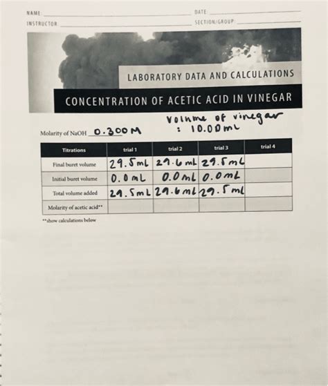 solved name date section group instructor laboratory data