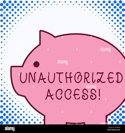 Text Sign Showing Unauthorized Access Business Photo Text Use Of A
