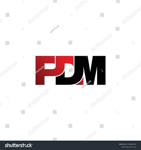 Pdm Letter Monogram Logo Design Vector Stock Vector Royalty Free