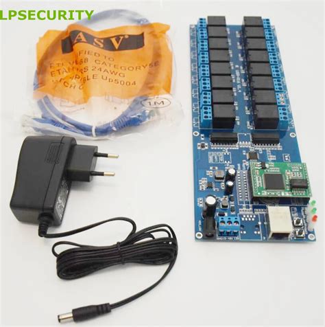 TCP IP LAN RJ Pins Door Relays Board Controller Output Remote Control Board Module For Home