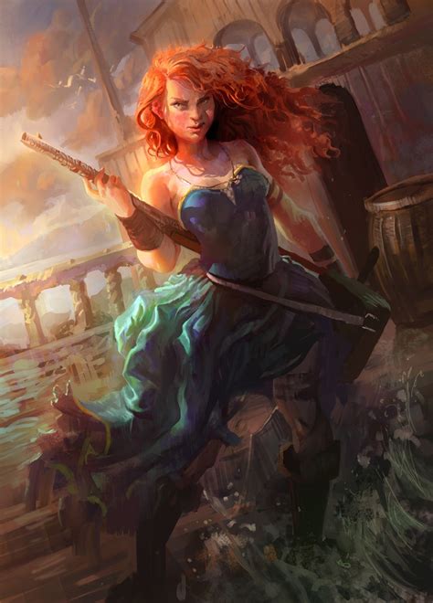 Princess Meridas As A Pirate Disney Fan Art Disney Brave Disney Art