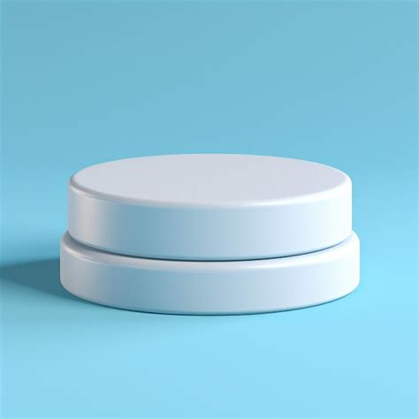 Premium Photo White Round Winner Minimal Podiums For Placing Products