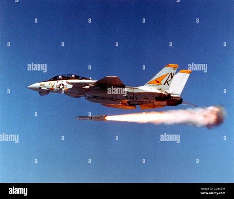 A Us Navy Usn F 14a Tomcat Fighter Squadron 21 Vf 21 Freelancers